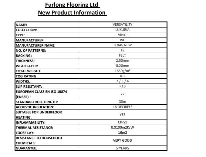 Versatility II Mallow Wood Vinyl by Furlong Flooring | SPECIAL OFFER